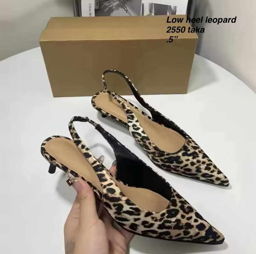 Low heel leopard